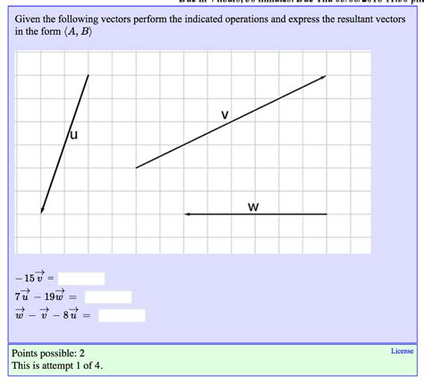 Given The Following Vectors Perform The Indicated Chegg
