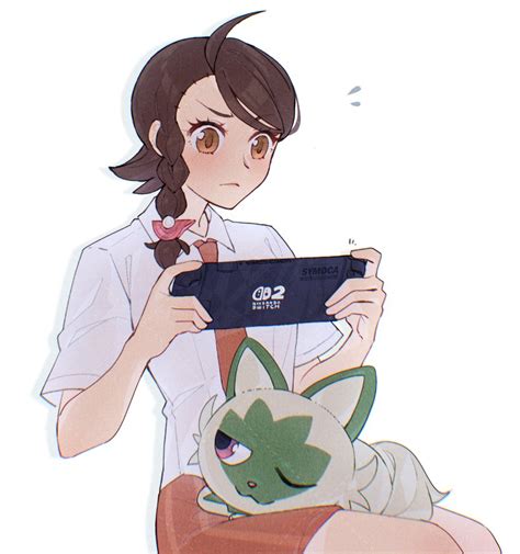 Juliana And Sprigatito Pokemon And More Drawn By Symoca Danbooru