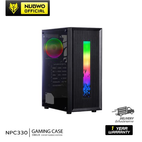 Nubwo เคสคอมพิวเตอร์รองรับ Mini Itx Micro Atx Atx รองรับพัดลมได้ถึง 3 ตัว มีไฟ Rainbow รุ่น