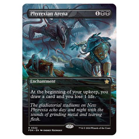 Magic The Gathering Foundations Phyrexian Arena Borderless Card