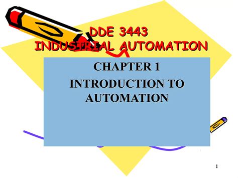 Chapter 1 Introduction To Automation Ppt Chapter 1 Introduction To Automation Ppt