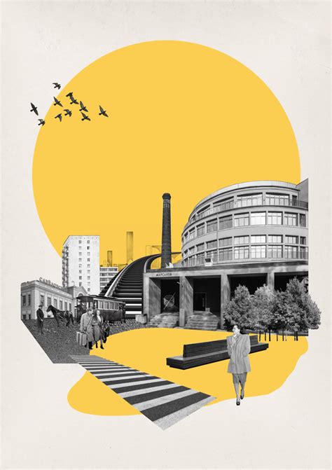 Posters For The Transport Museum On Behance Architecture Poster Architecture Collage Digital