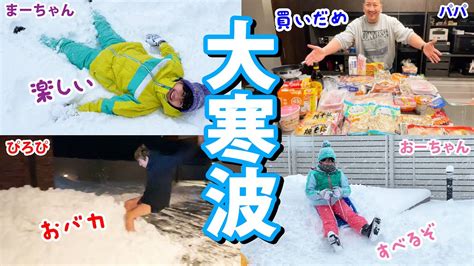 10年に一度最強寒波中みんなはどうしてたHIMAWARI家の過ごし方はhimawari CH YouTube