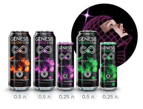 Энерготоник Genesis Purple Star банка 250 мл цена описание фото