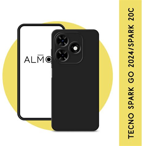 Матовый силиконовый чехол на Tecno Spark Go 2024 Spark 20c Текно Спарк Го 2024 Спарк 20c с