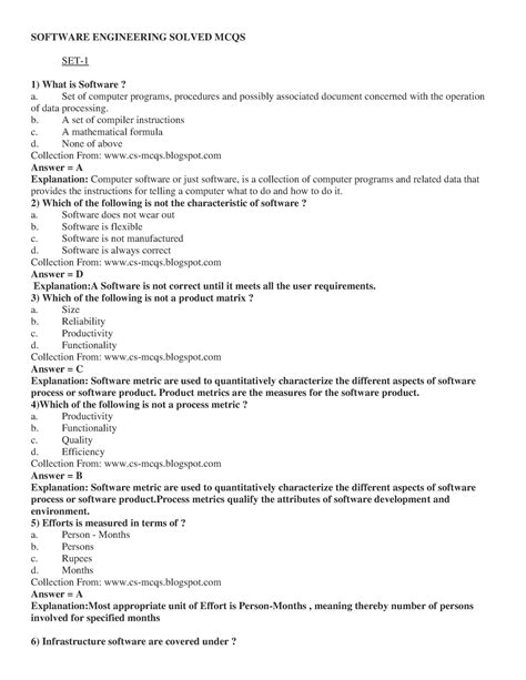 144118425 Software Engineering Solved Mcqs Software Engineering Solved Mcqs Set 1 What Is