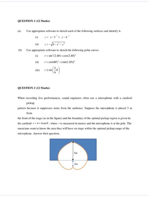 solved question 1 12 marks a use appropriate software to