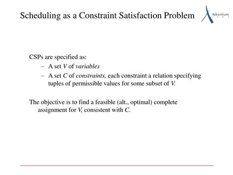 Ppt Constraint Based Scheduling In The Real World Powerpoint Presentation Id4157071