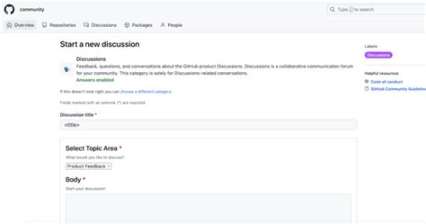 Github Discussions Just Got Better With Category Forms The Github Blog