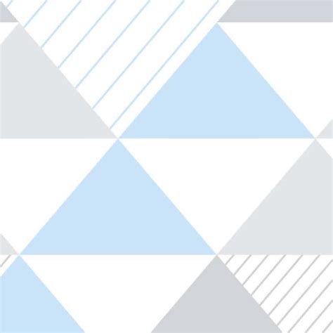 Papel De Parede Triângulos Azul E Cinza