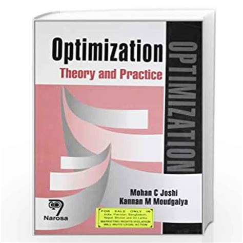 Optimization Theory And Practice By Mc Joshi Buy Online Optimization