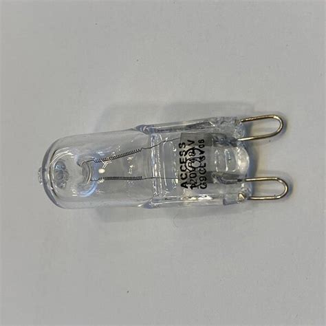 access lighting halogen lamp 120v line voltage looped pins with glass