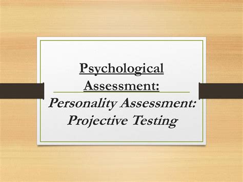 SOLUTION Projective Testing Studypool