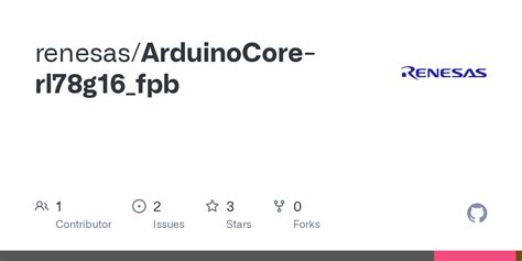 Github Renesasarduinocore Rl78g16fpb