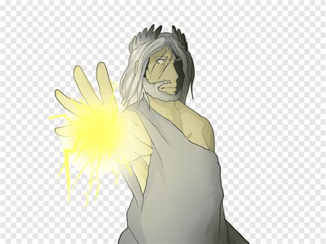 Computadora De Escritorio Con Dedos Homo Sapiens Dios Zeus Mano