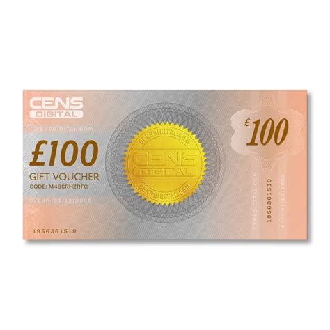 T Voucher £100 Cens Digital