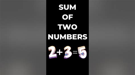 Python Program To Add Two Numbers Sum Of Two Numbers Addtion Python3 Pythonytshorts Youtube