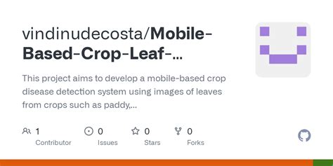 Github Vindinudecostamobile Based Crop Leaf Disease Detection System