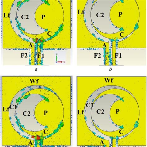 Simulated Current Distribution For The Sequentially Resonant