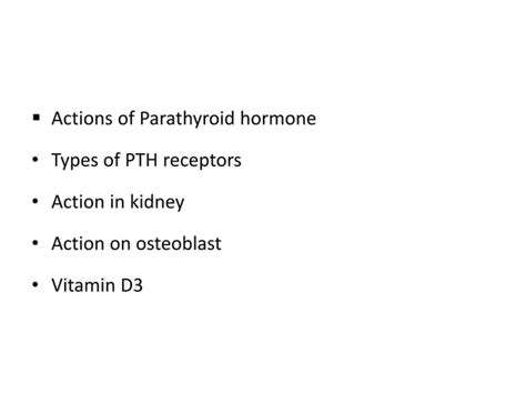 Parathyroid Dysfunction Ppt