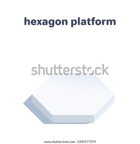 Hexagon Isometric Platform Photos And Images Shutterstock
