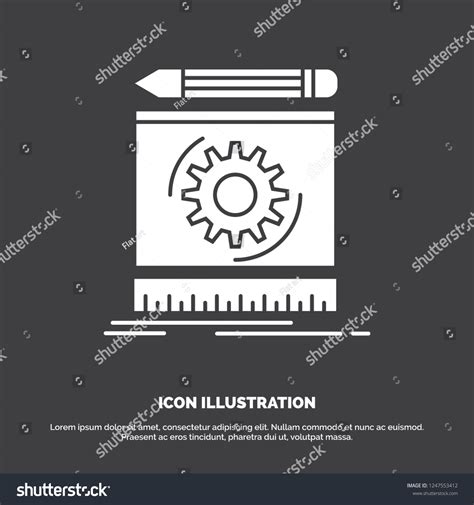 Draft Engineering Process Prototype Prototyping Icon Stock Vector
