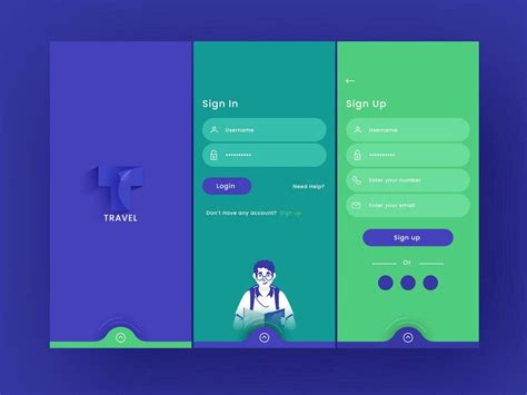 Ensemble De Interface Utilisateur Ux Gui écrans Voyage App Comprenant