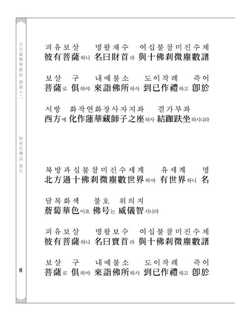 알라딘 미리보기 독송본 한문한글역 대방광불화엄경 12