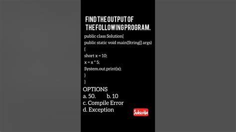 Java Interview Question Infosys Guess The Output Interview