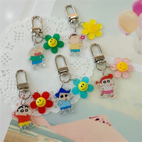 짱구 에어팟 버즈 아크릴 떡잎방범대 키링 유리 훈이 맹구 철수 에이블리