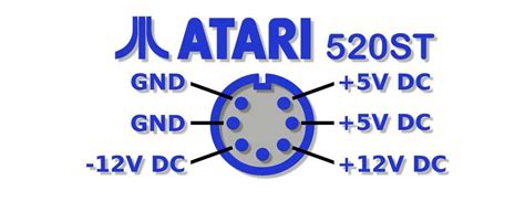 Retropower Psu Atari 520st Us Replacement Atari 520st Power Supply Us Plug