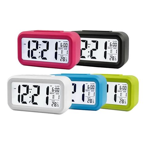 LED Digital Alarm Clock Time Date Large Display Ba Vicedeal