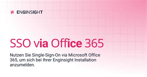 Sso Via Office 365 Enginsight