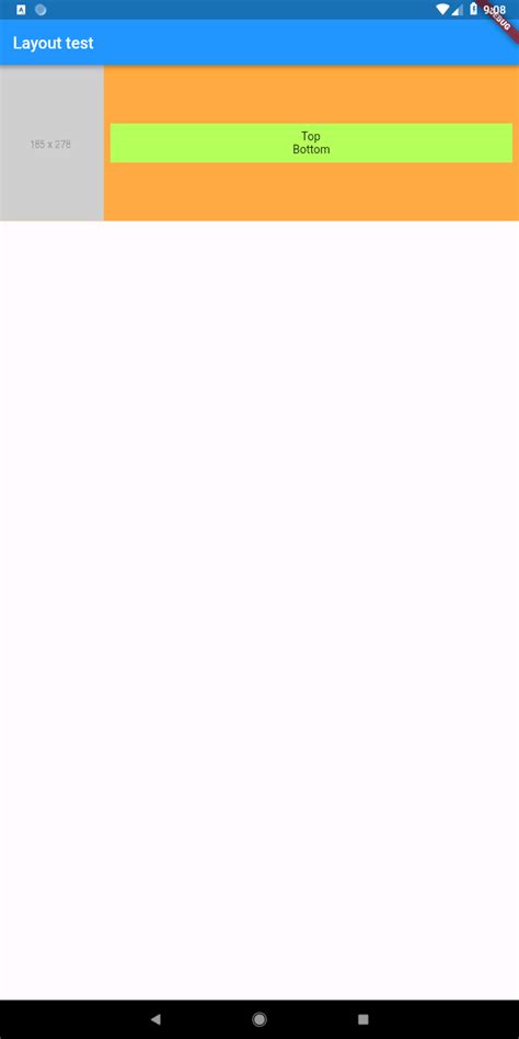 Flutter How To Fill Vertical Space In Nested Column In Listview Stack Overflow