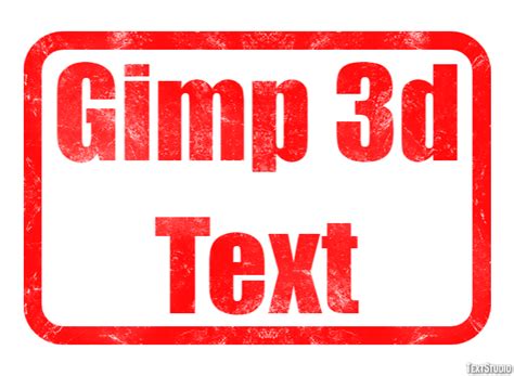 gimp 3d text text effect and logo design font