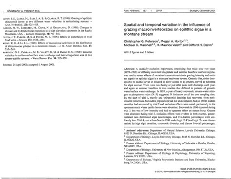 Pdf Spatial And Temporal Variation In The Influence Of Gazing