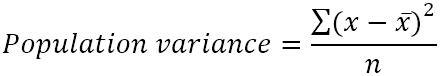 Variance Symbol