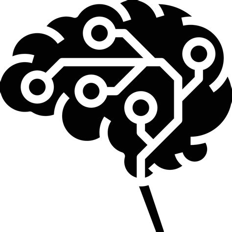 Brain Circuit Ai Artificial Intelligence Solid Icon 14360434 Vector Art At Vecteezy