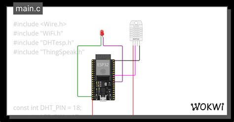 Esp32 Temp Humidity Wokwi Esp32 Stm32 Arduino Simulator