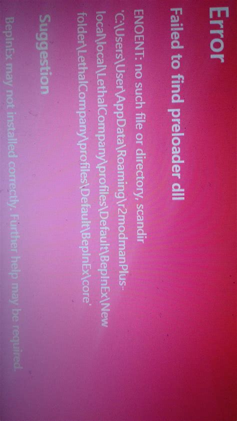 Help R Lethalcompany Mods