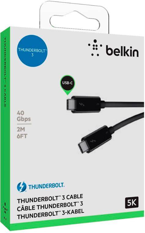 Customer Reviews Belkin 6 6 Usb Type C To Usb Type C Thunderbolt 3