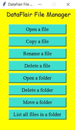 Create File Explorer In Python Using Tkinter Dataflair