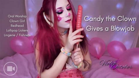 Violetoctober Candy The Clown Gives A Blowjob 1080p Manyvids