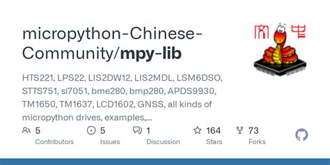 Github Micropython Chinese Community Mpy Lib Hts Lps Lis Dw