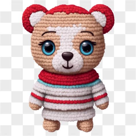 Download Crocheted Teddy Bear Character Cartoons Online Creative Fabrica