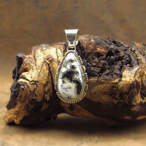 Navajo Sterling Silver White Buffalo Pendant Macs Indian Jewelry