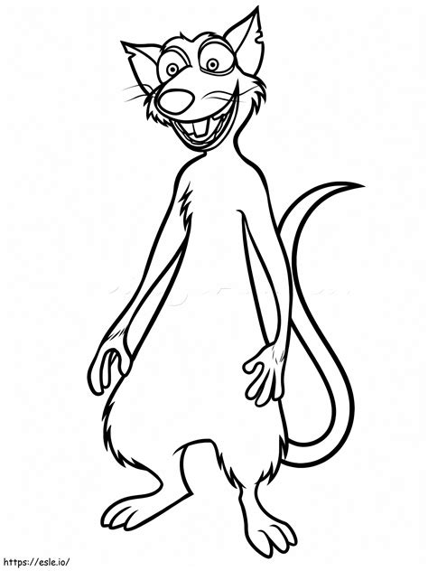 Buddy From The Nut Job Coloring Page