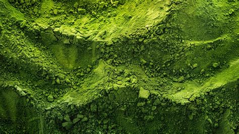 Premium Photo Green Matcha Powder Texture On Surface Close Up