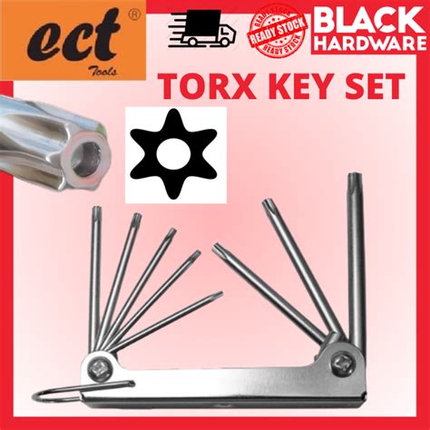 Black Hardware Ect Star Allen Key Set Torx Allen Key Bunga Torx Screwdriver Allen Key Socket