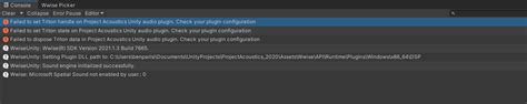Project Acoustics Demo Does Not Open In The Latest Version Of Wwise And Unity Issue